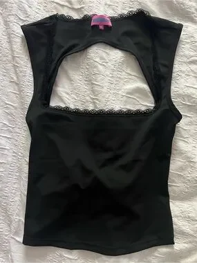 Edikted | Tops | Edikted Black Openback Tie Detail Tank Top | Poshmark